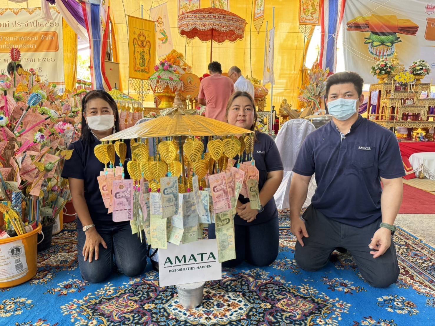 AMATA - Preserving Tradition: AMATA Group's CSR Team in Kathin Celebrations
