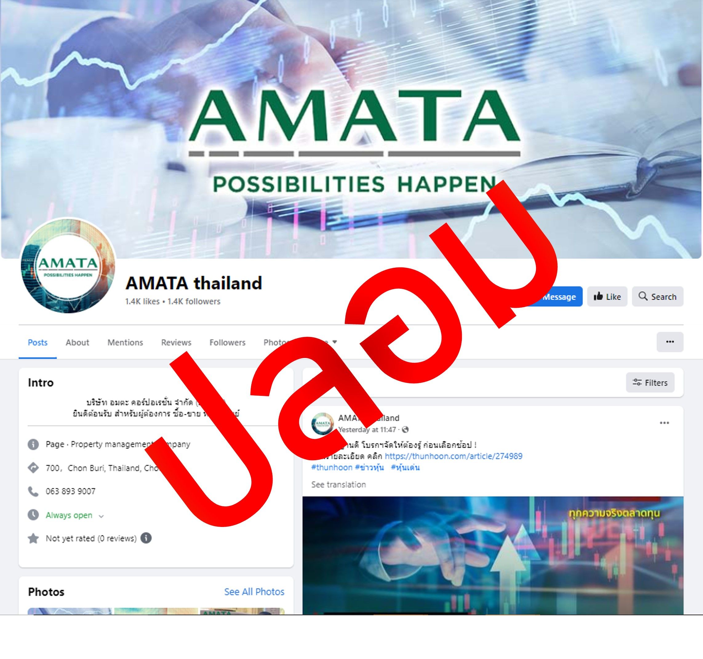 AMATA - Banner Detail