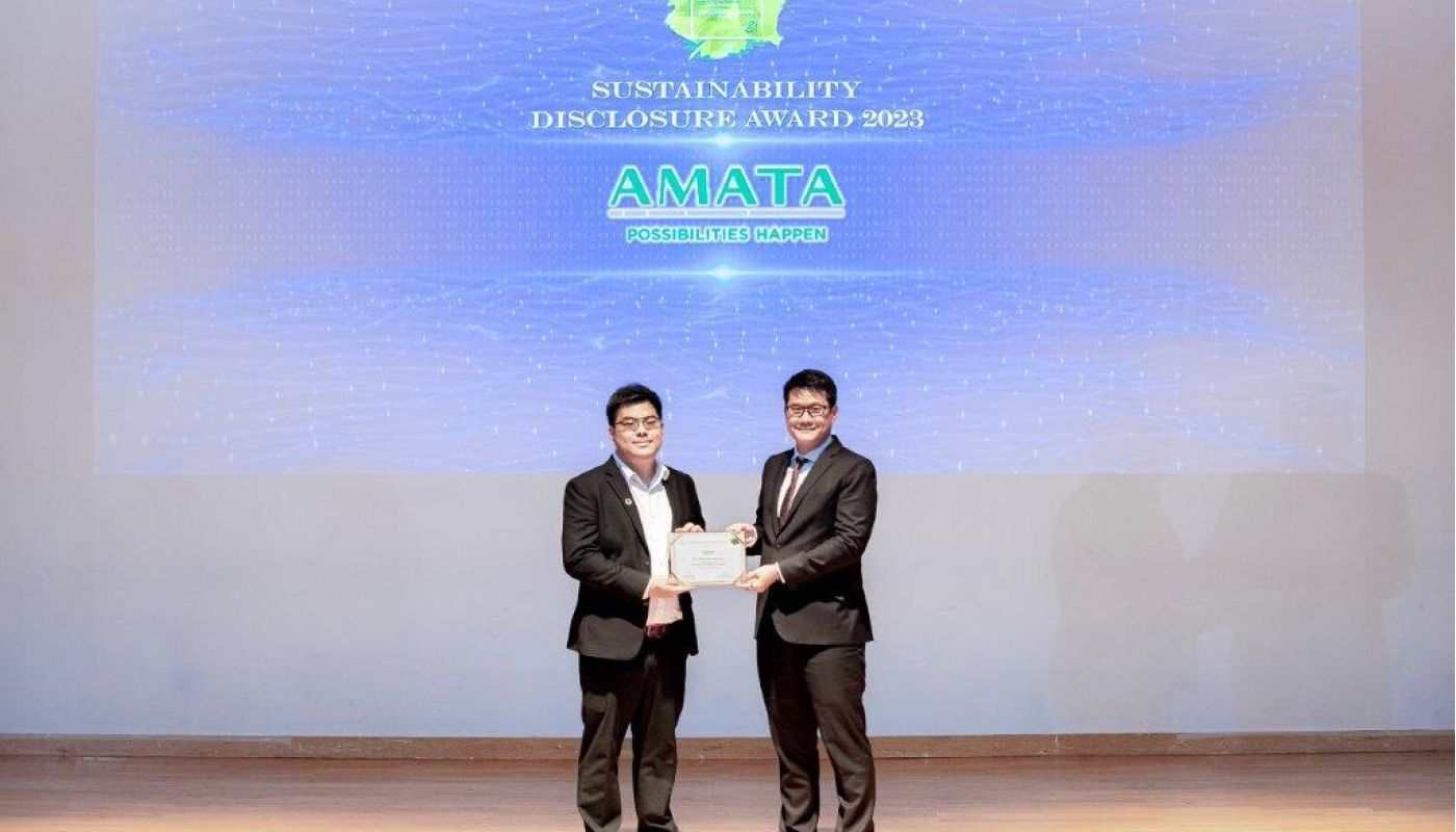 AMATA - AMATA receives Sustainability Disclosure Award 2023 from Thaipat Institute